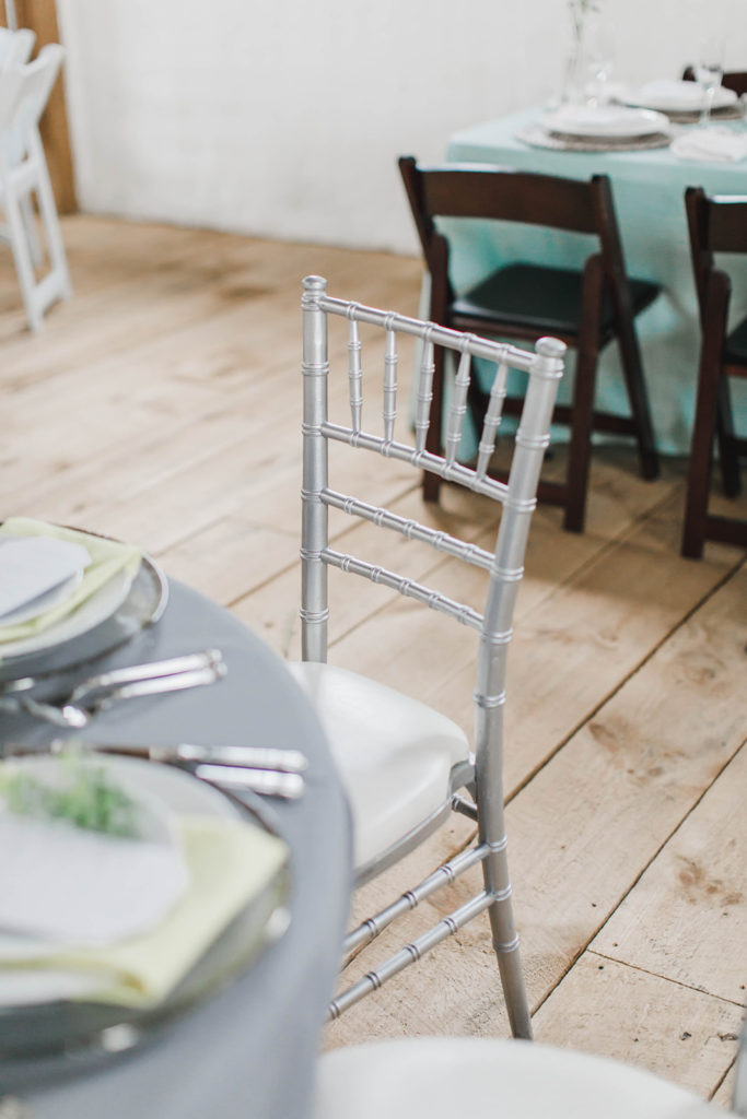Silver Chiavari Chair Rentals - A to Z Event Rentals, LLC.