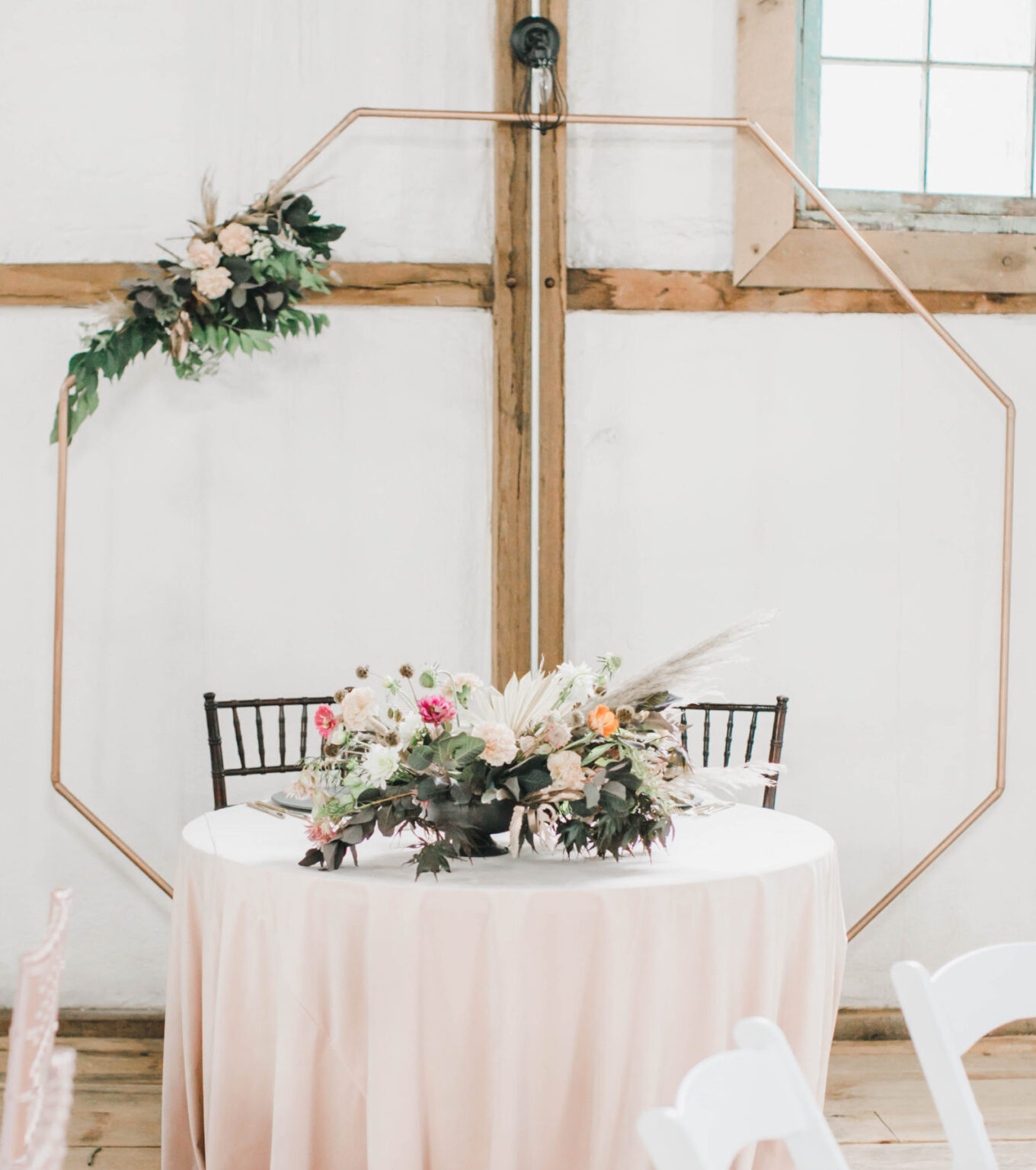 Copper Octagon Backdrop Rental - A to Z Event Rentals, LLC.