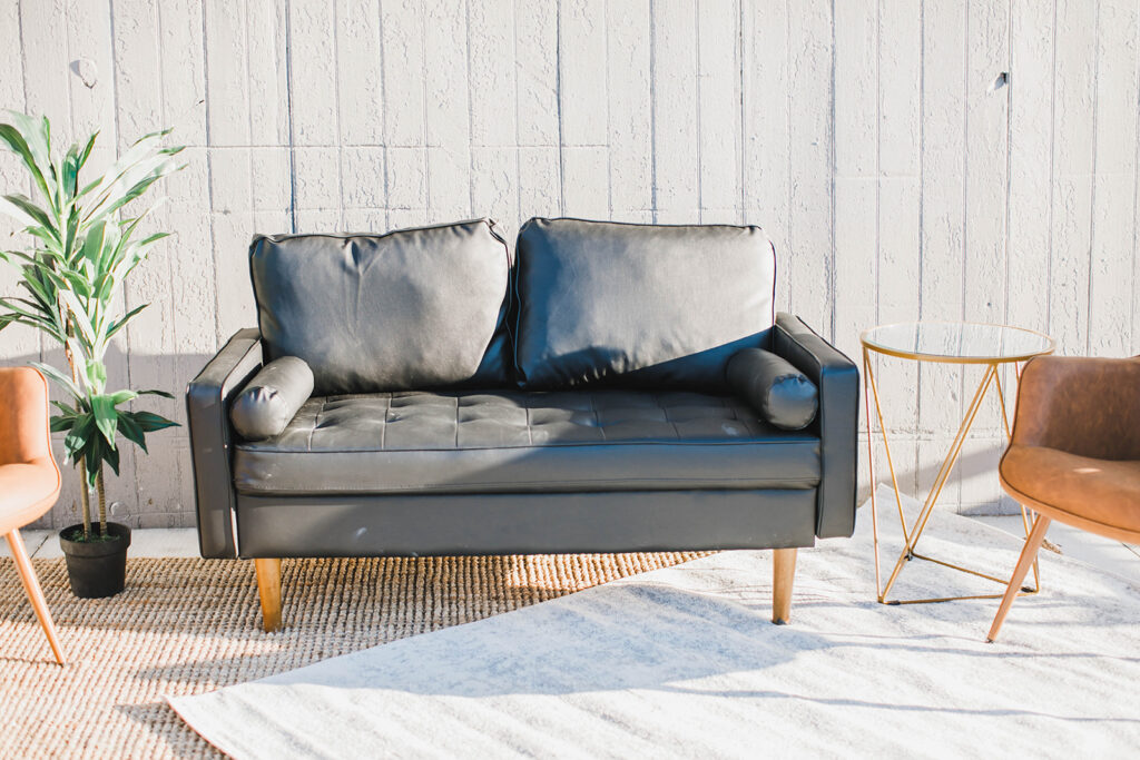Felix Vintage Sofa Rental - A to Z Event Rentals, LLC.