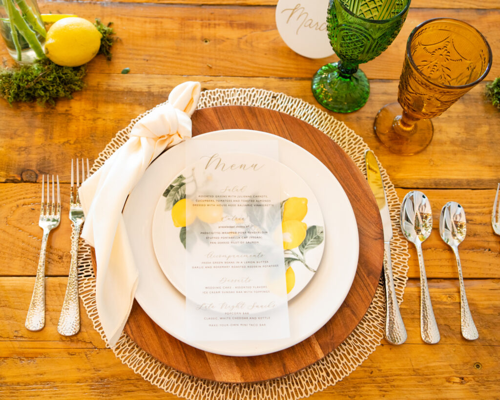 White Rim Porcelain Plate Rental Collection - A to Z Event Rentals, LLC.