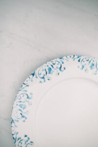 Finn Blue Dinner Plate Rental - A to Z Event Rentals, LLC.