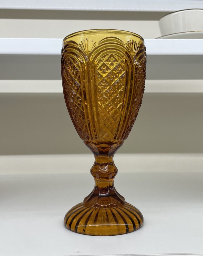 Charlee Amber Goblets - A to Z Event Rentals, LLC.