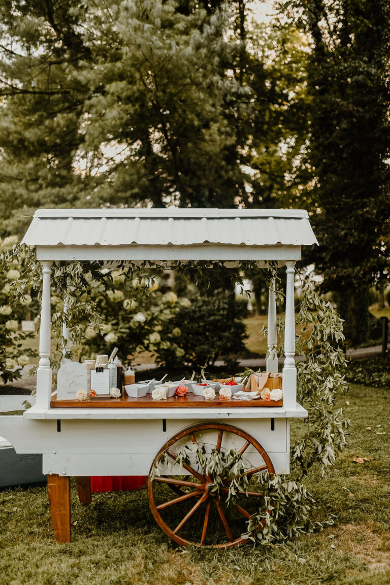White Cart with Roof Rental - A to Z Event Rentals, LLC.