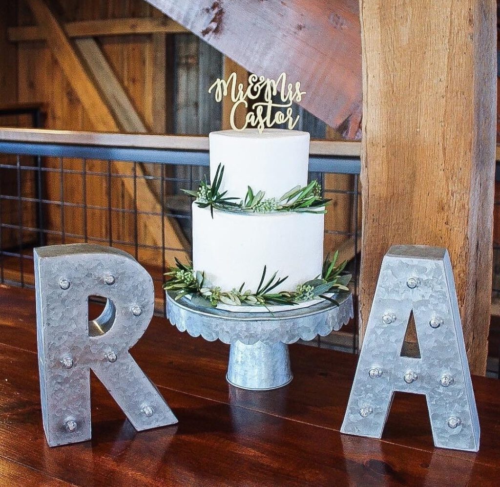 Birch Slab Cake Stand Rental - A to Z Event Rentals, LLC.