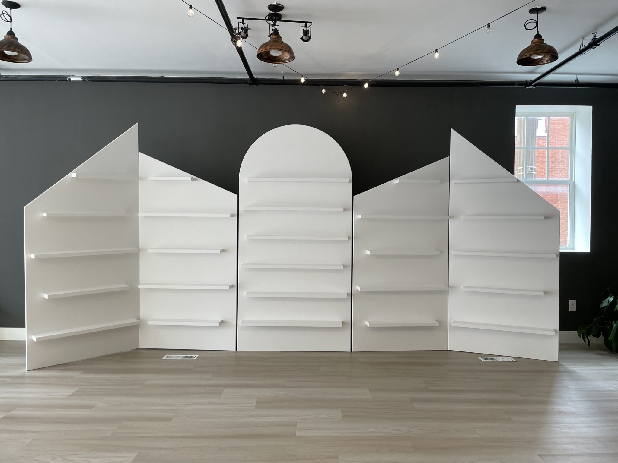 White Display Wall- Side Panel - A to Z Event Rentals, LLC.